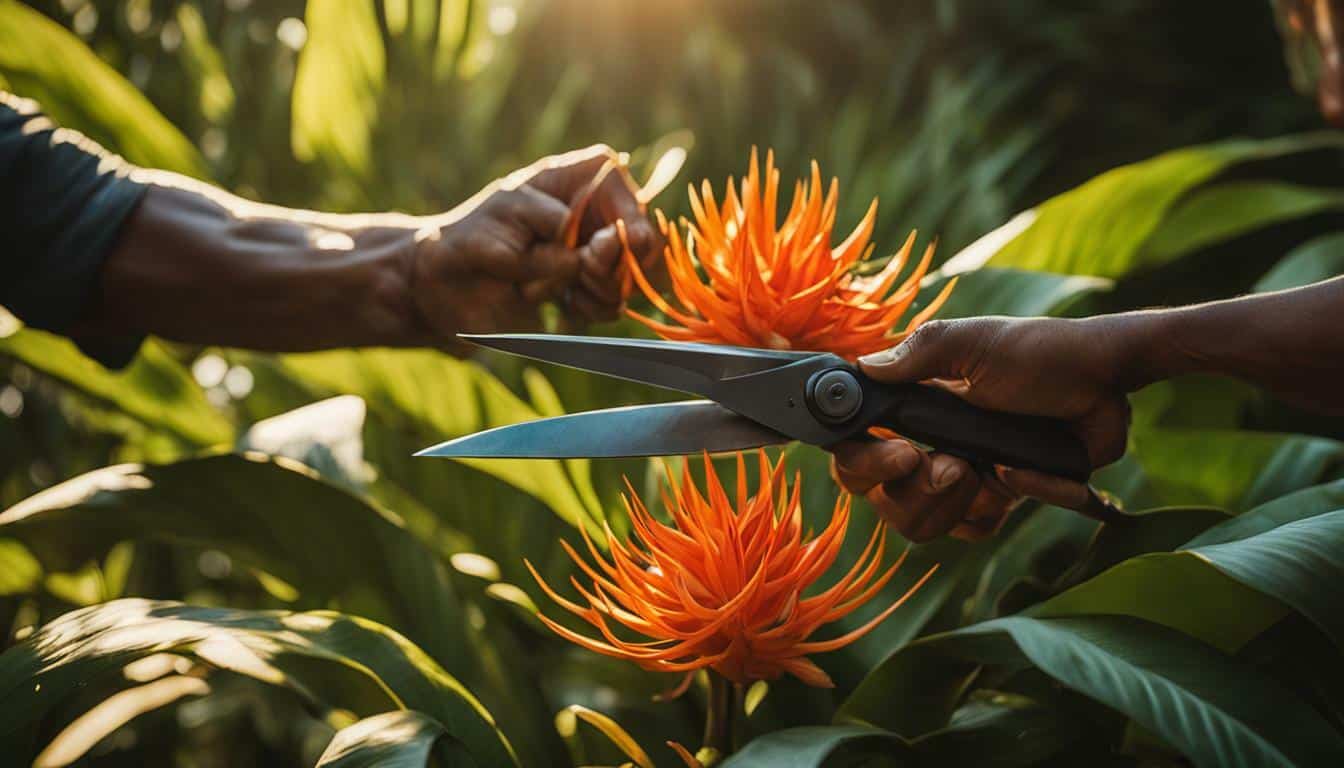 Discover the Beauty of the Orange Torch Ginger Plant