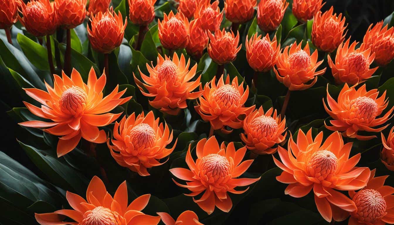 Discover the Beauty of the Orange Torch Ginger Plant
